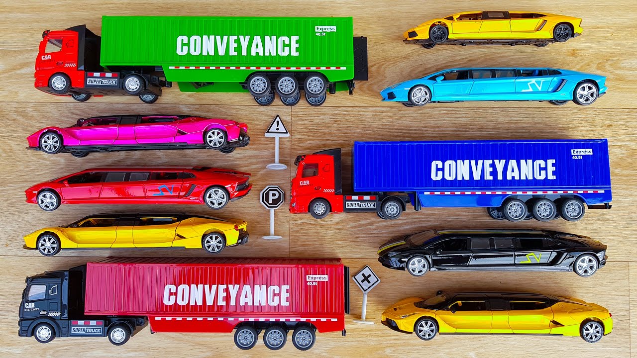 Long Cars & Long Trucks Viewed From The Floor - YouTube