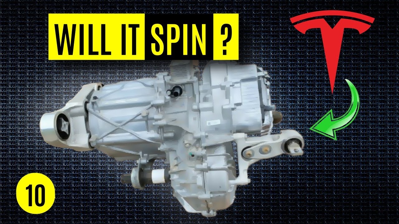 Tesla Model S front motor, will it spin? #10 - YouTube