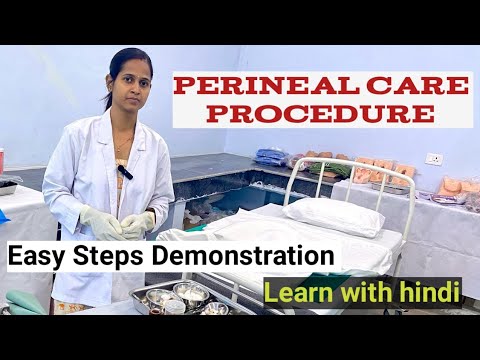 Perineal Care procedure/ Perineal care demonstration/ Clinical nursing/ Demo