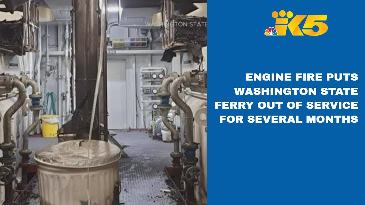 Engine fire puts ferry MV Wenatchee out of commission - YouTube
