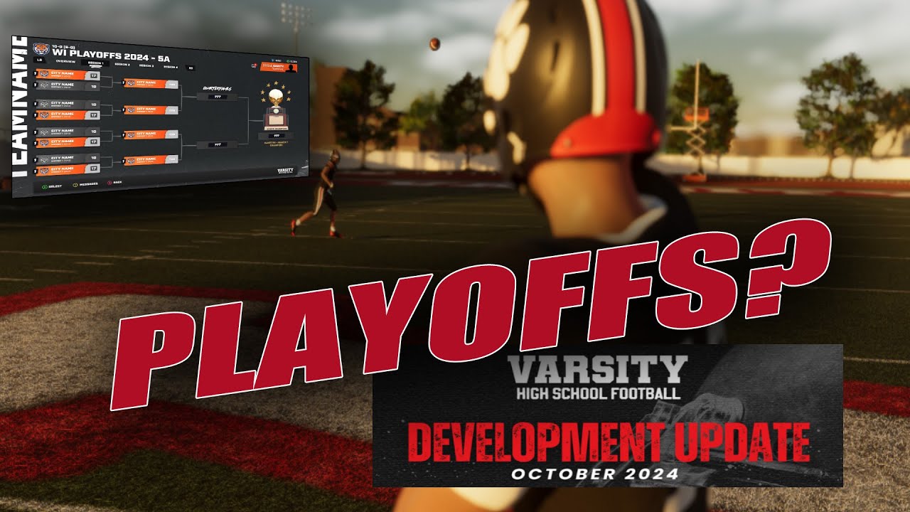 Varsity high school football video game | OCTOBER 2024 Dev. UPDATE ...