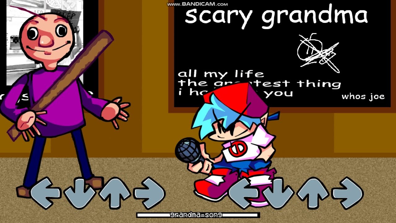 FNF:-) scary grandma mod - YouTube