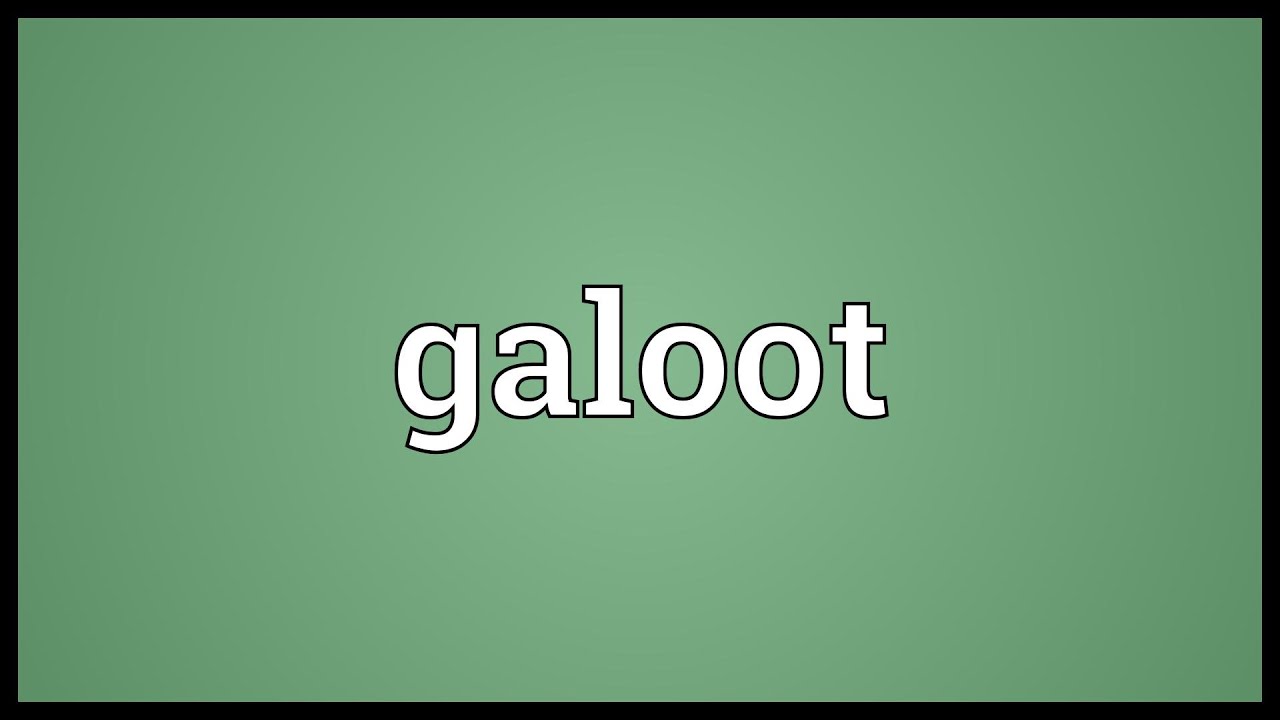 Galoot Meaning - YouTube