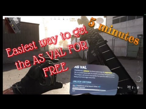NEW HOW TO GET THE AS VAL (FREE & EASY) - YouTube