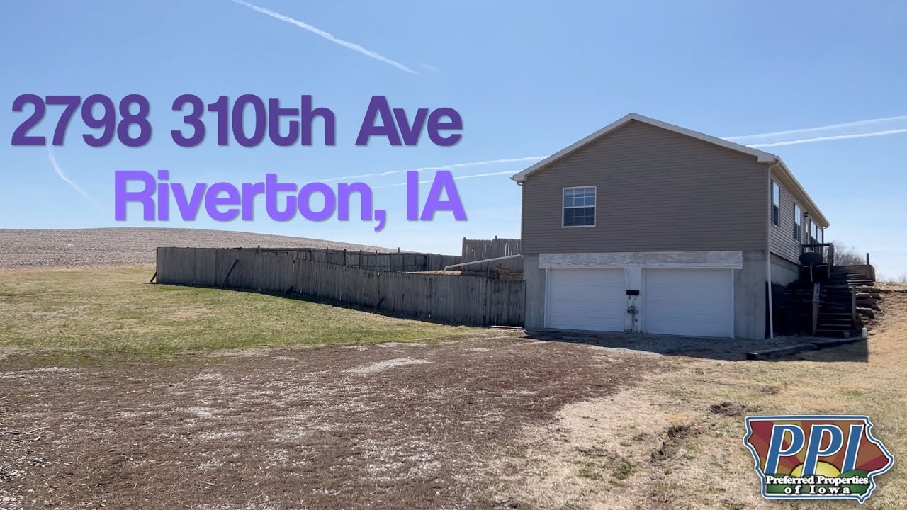 FOR SALE - 2 Bed, 4 Bath Home Located South of Riverton, Iowa! - YouTube