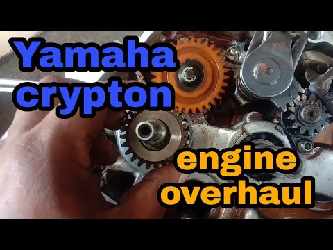 yamaha crypton engine overhaul - YouTube
