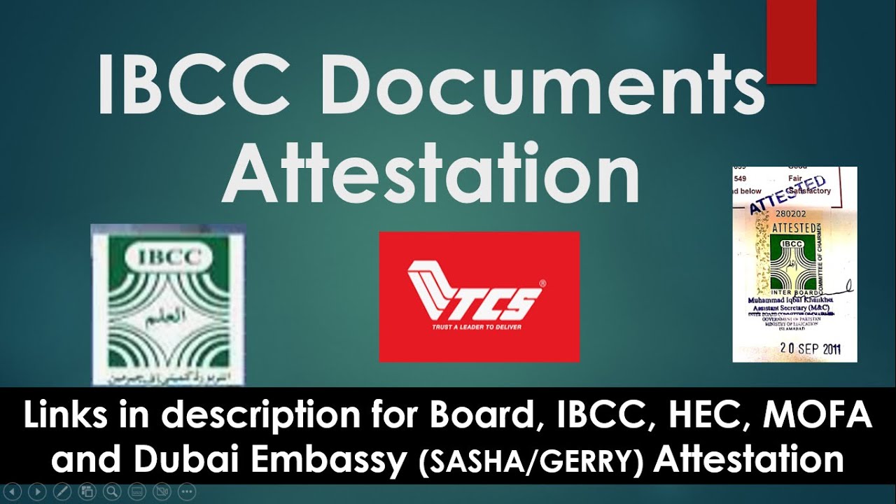 How to Attest or Verify from IBCC | IBCC Verification or attestation ...