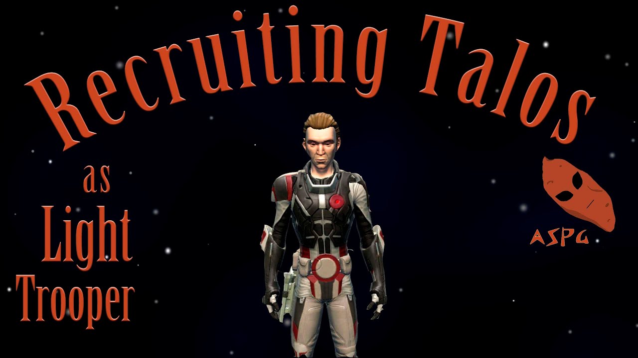 Recruiting Talos Drellik As Light-Sided Republic Trooper in SWTOR 4.0 ...