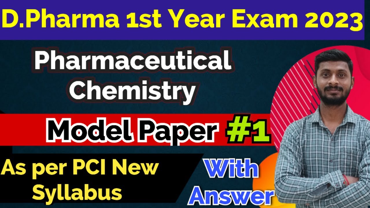 Pharmaceutical Chemistry Model Paper| Top most Important Questions | D ...