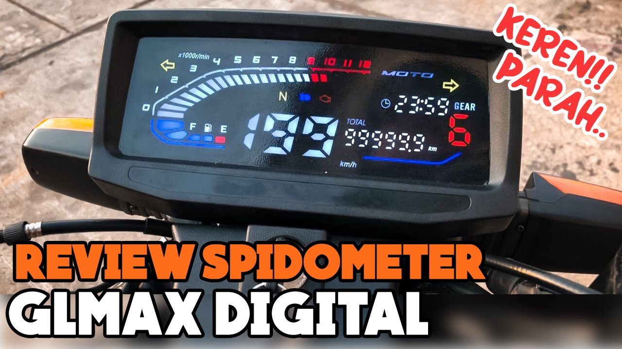 REVIEW SPEEDOMETER DIGITAL GL MAX - GL PRO - YouTube