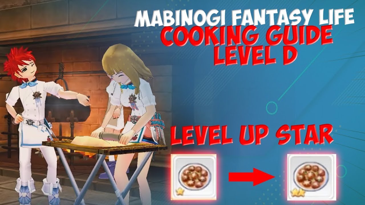 Mabinogi Fantasy Life Cooking Guide | Resep Makanan Level D - YouTube