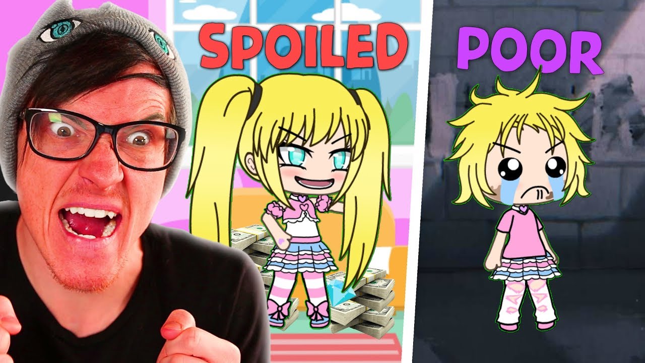 SPOILED BRAT GOES FROM RICH TO POOR | ANGRY Gacha Reaction - YouTube