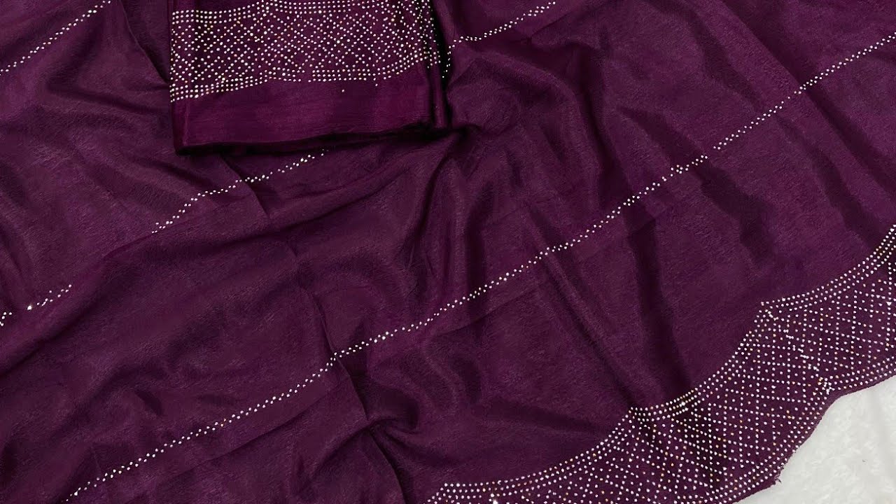 pure chinnon with siroski work saree costs 1259 free delivery l to ...