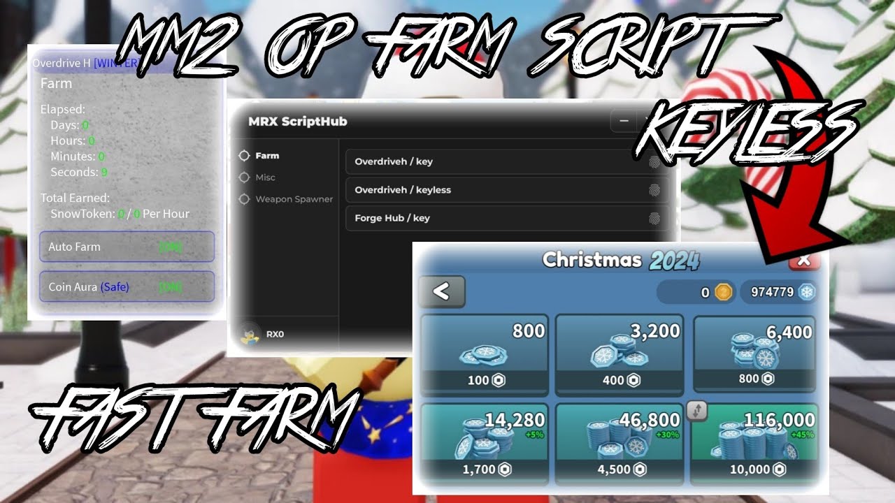🎄 [10,000 Tokens 1 HR ️] NEW MM2 SNOWTOKEN AUTOFARM SCRIPT PASTEBIN ...