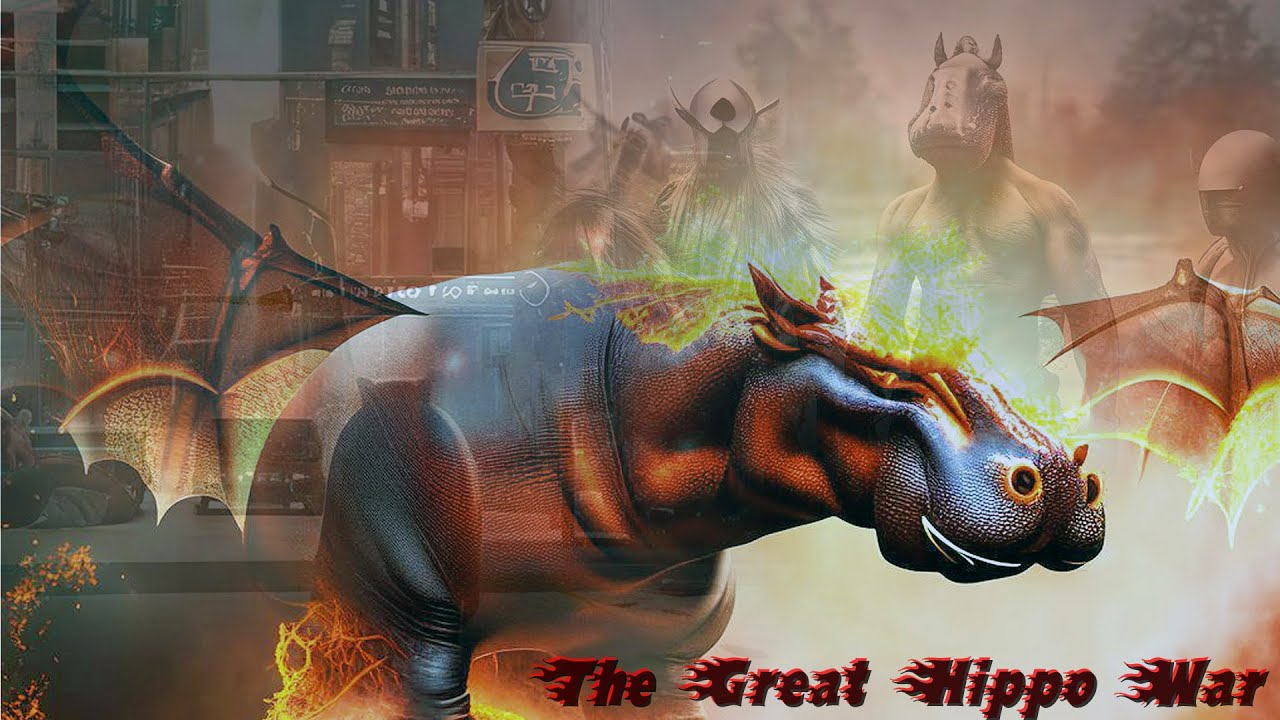 隨手AI創作: 河馬戰爭預告片 / The Big Hippo War - YouTube