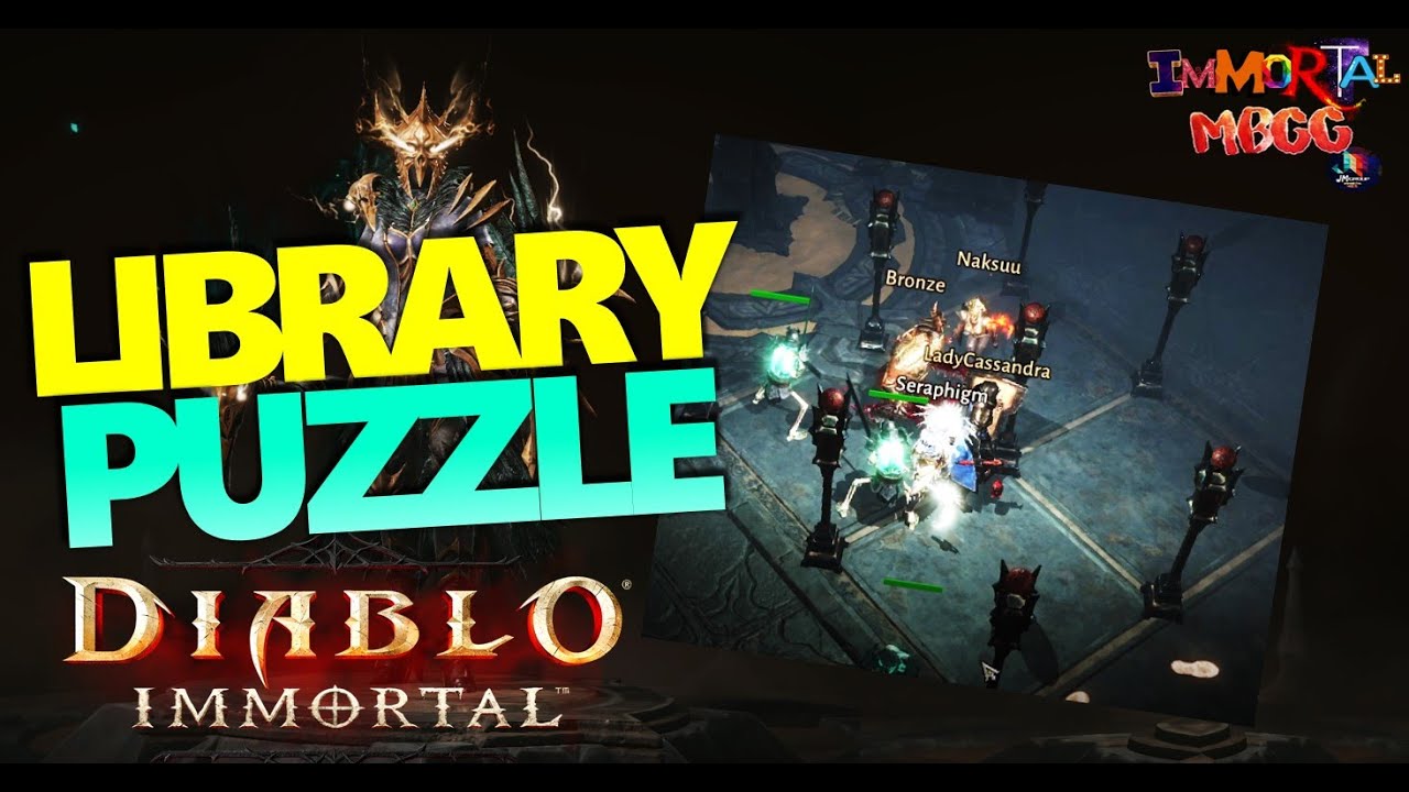DIABLO IMMORTAL : LIBRARY OF ZOLTUN KULLE PUZZLE 1 - YouTube
