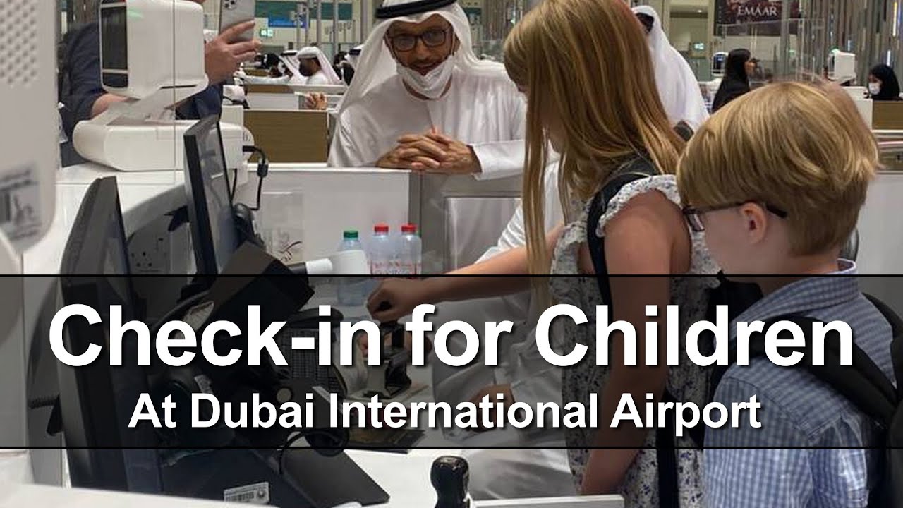 Check-in Gate for Children Only at Dubai Airport - YouTube