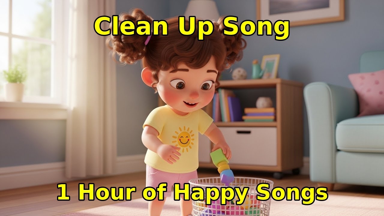 Clean Up Song for Kids 🧺 1 Hour of Fun and Tidy-Up Time! - YouTube Music