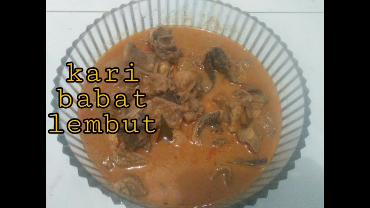 Resep cara memasak kari babat sapi empuk - YouTube