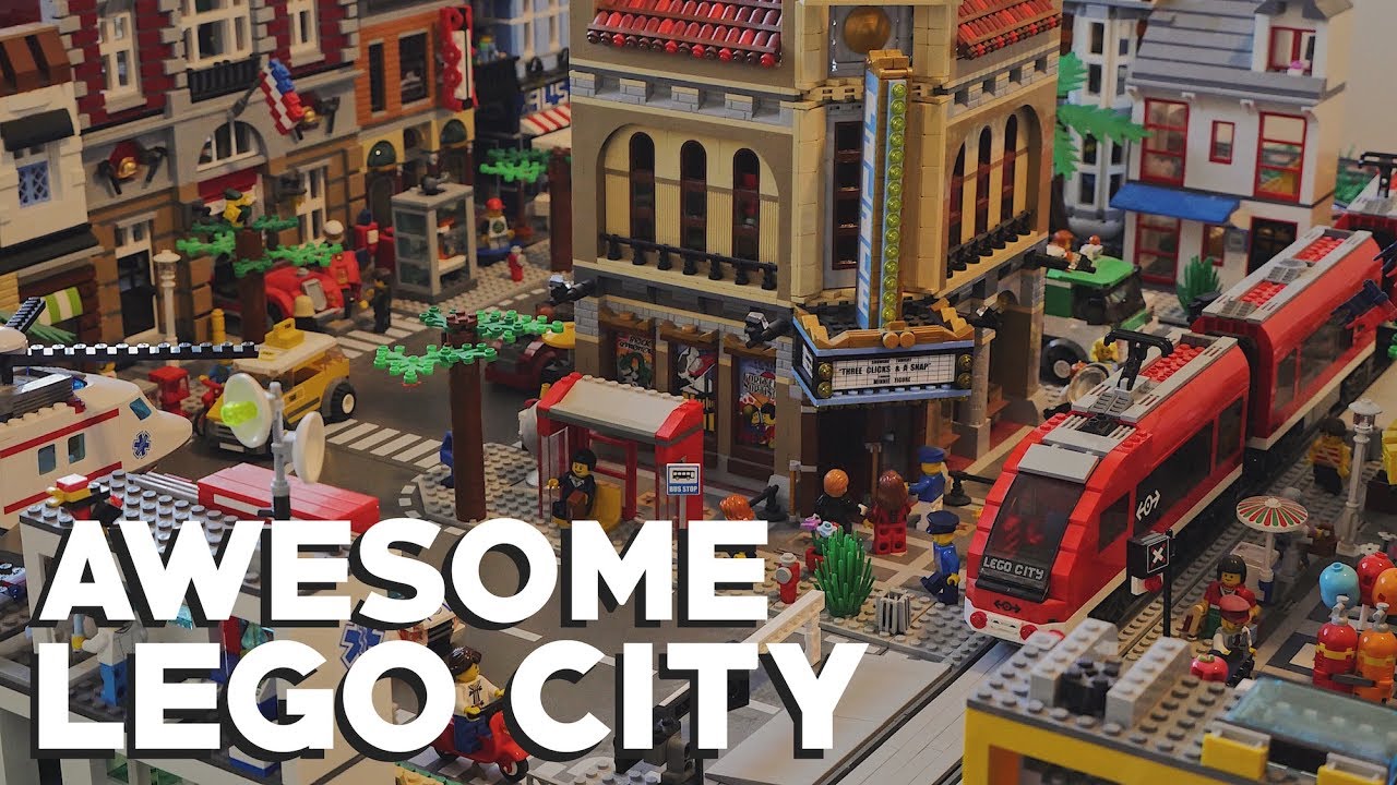 HUGE LEGO CITY LAYOUT // 2017 Update - YouTube