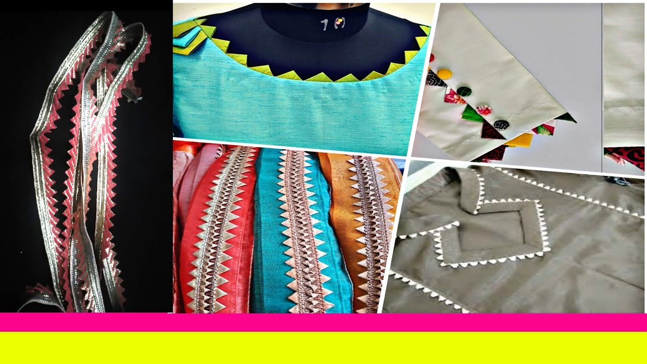 2020 New Samosa Lace designs | Samosa Lace on Trousers | Samosa Lace on ...