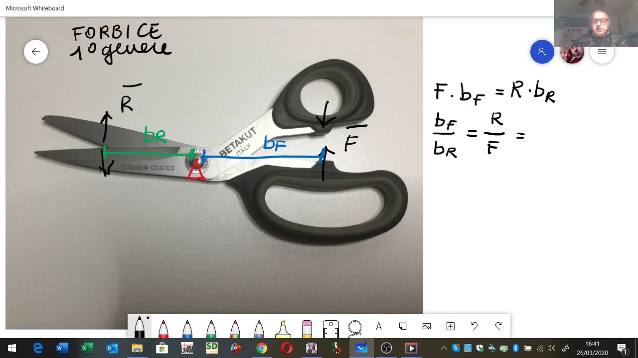 La forbice come leva di primo genere - YouTube