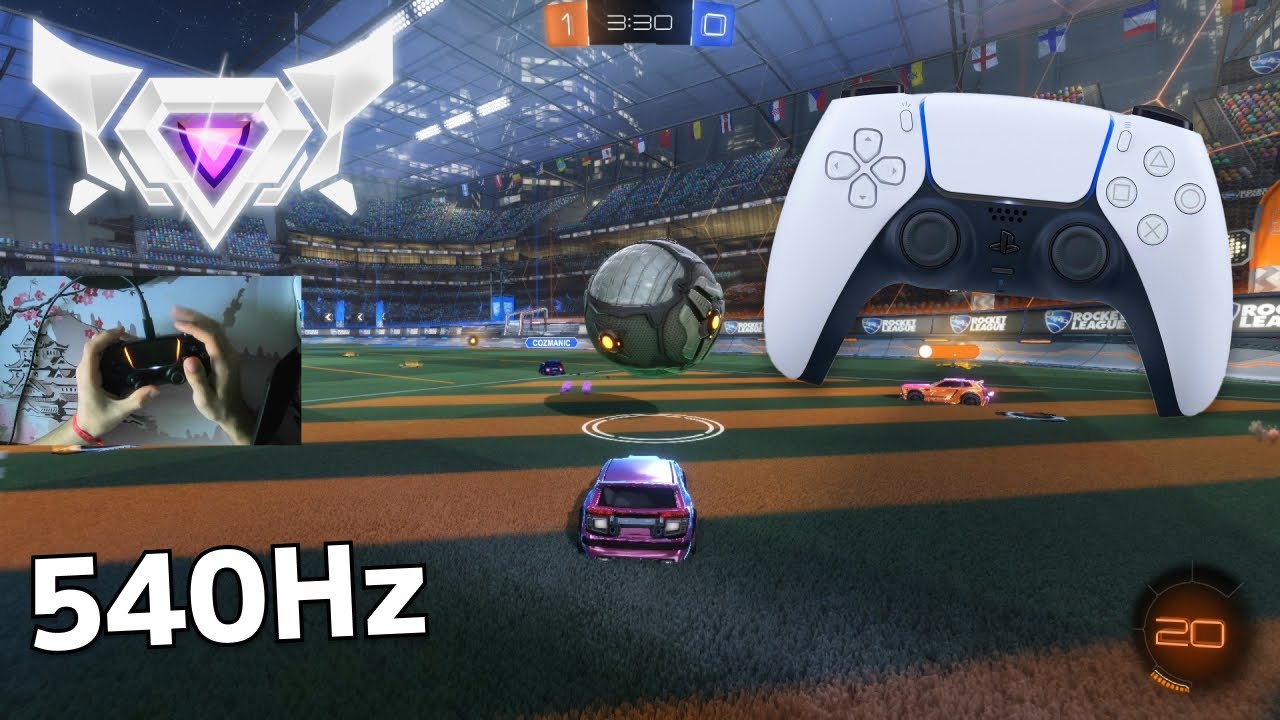 PS5 Controller ASMR 😴 Rocket League Ranked 🏆 Satisfying 360 FPS 4K ...