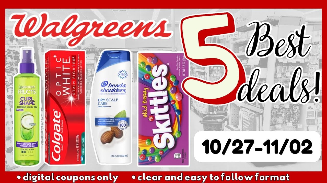 Top 5 Deals at Walgreens Starting Oct. 27 - YouTube
