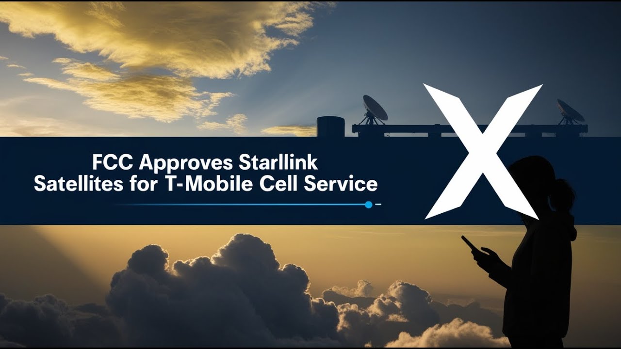 FCC Approves Starlink satellites for T Mobile cell service - YouTube