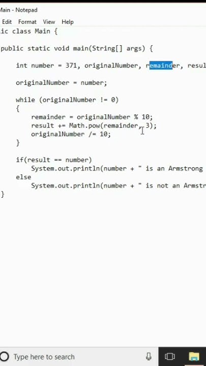 check whether the number is armstrong number or not - YouTube