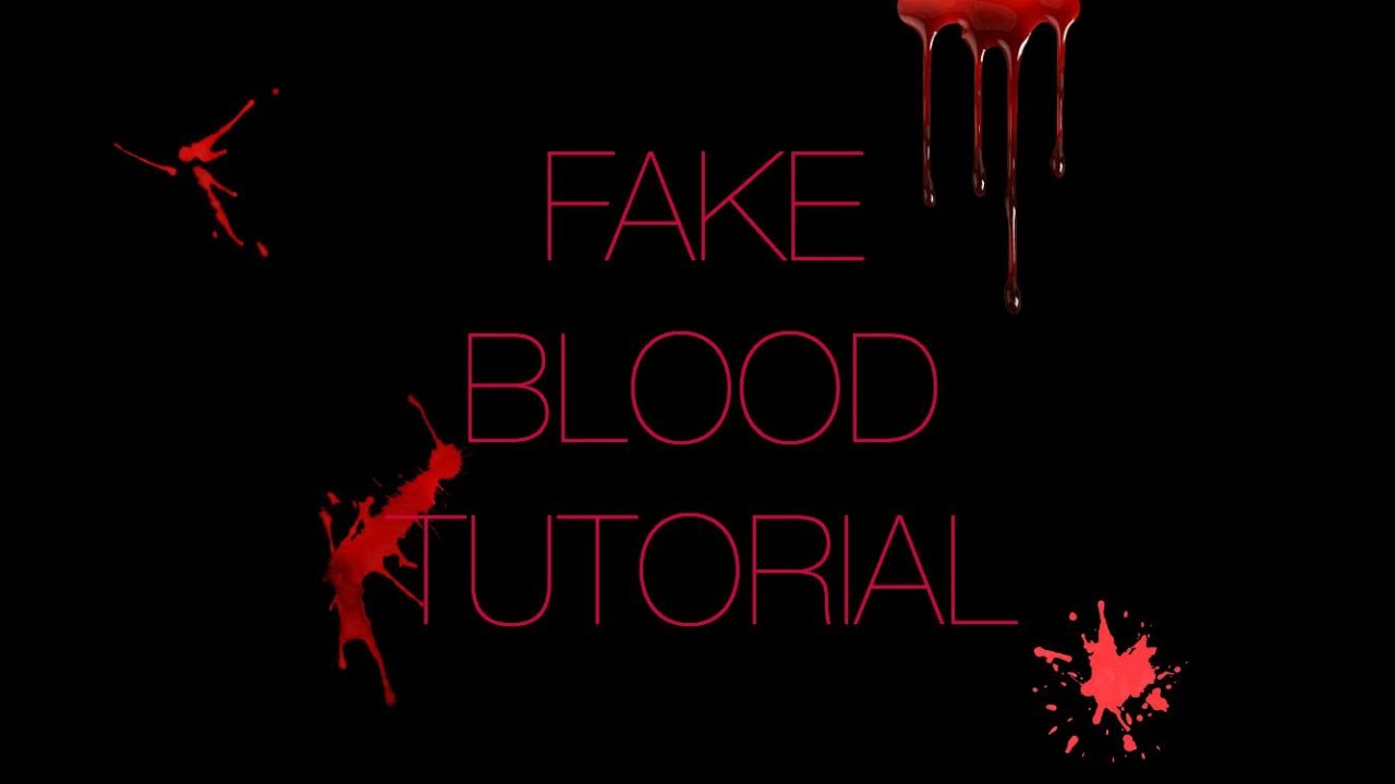 HOW TO MAKE EASY FAKE BLOOD - YouTube