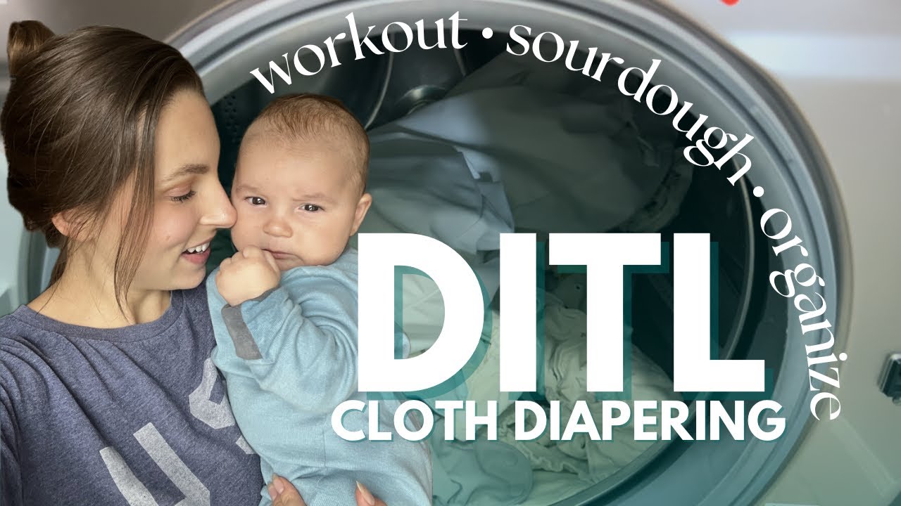 DITL Mom of 3 // CLOTH DIAPER ROUTINE - YouTube