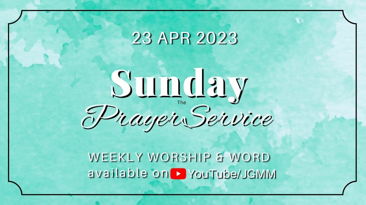 Sunday Worship and Word on 23rd April 2023 - YouTube