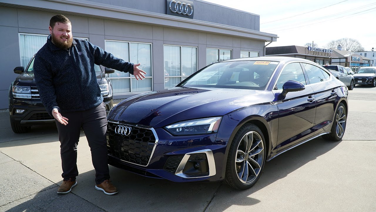 2023 Audi A5 Sportback Navarra Blue Video Tour With Aiden YouTube