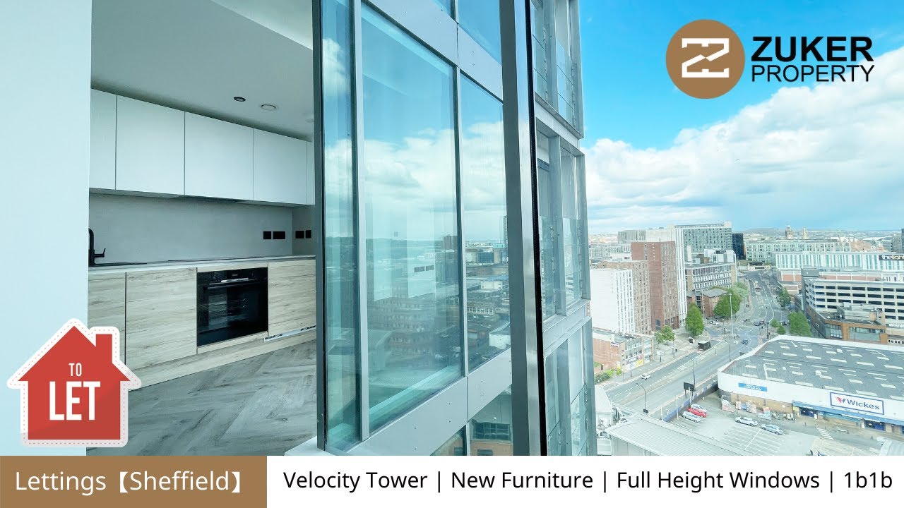 Lettings【Sheffield】Velocity Tower | New Furniture | Full Height Windows ...