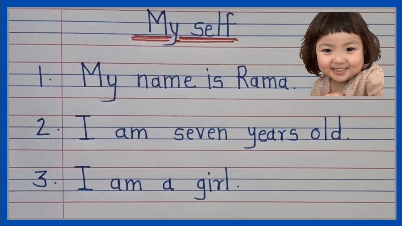 My self introduction | 10 line on My self/Essay in English | My self ...