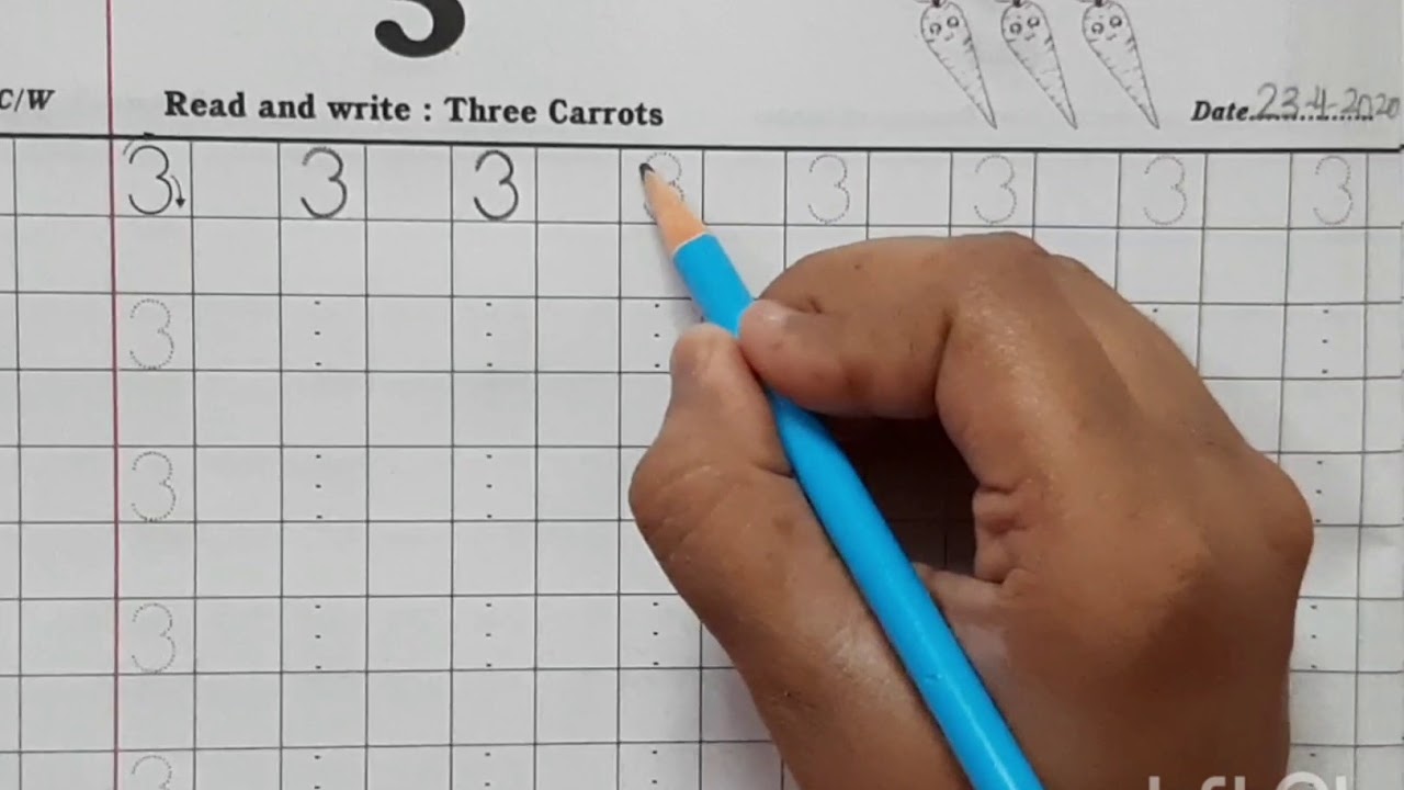 Class Nursery Recap Of Number 3 In Maths Book YouTube Class Nursery Recap Of Number 3 In Maths Book YouTube