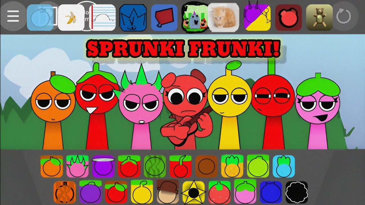 sprunki frunki! amazing fruit game play new version amazing sounds and ...
