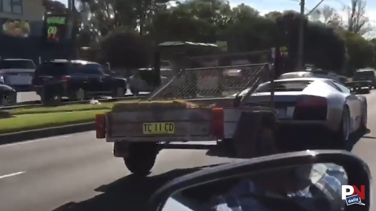 This Goat-Towing Lamborghini Is A Head Turner - YouTube