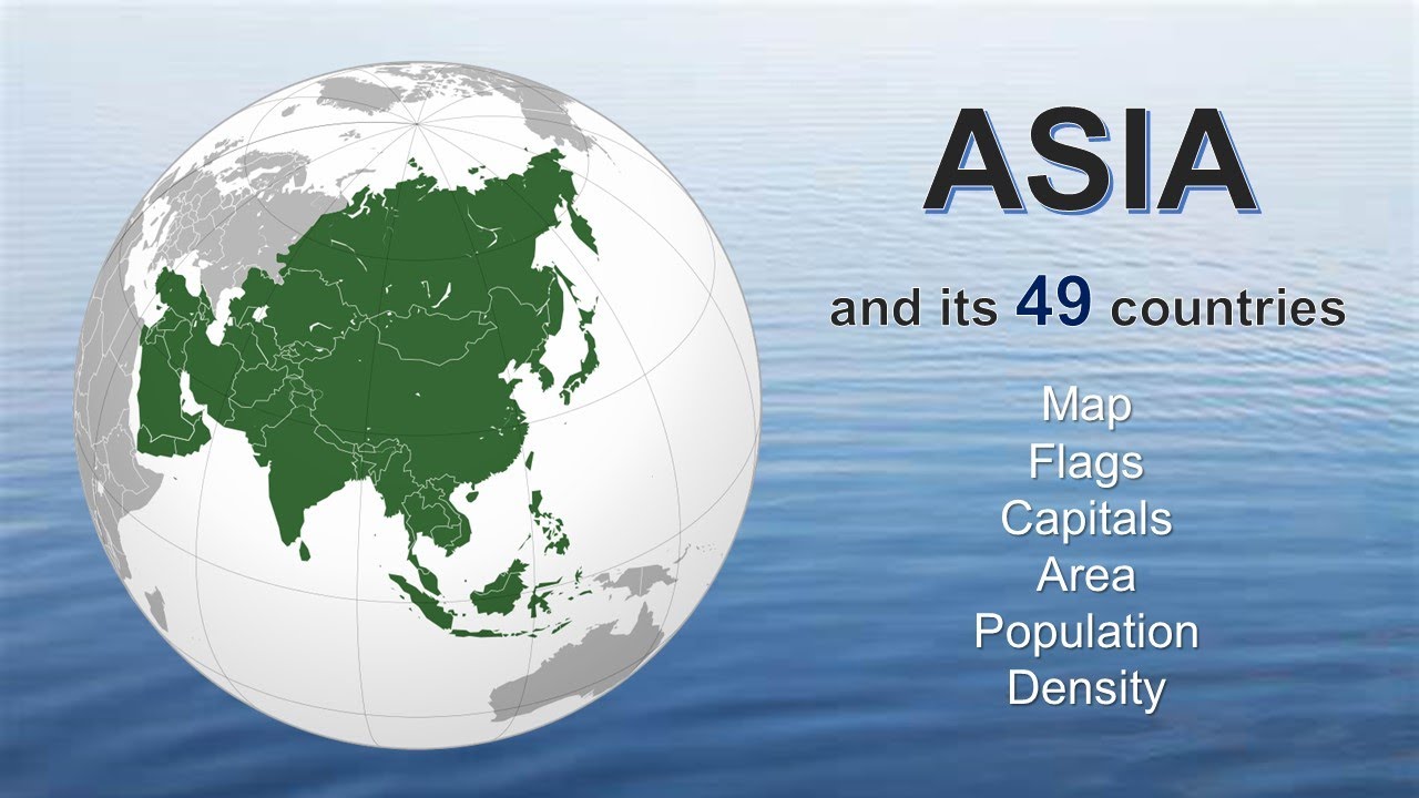 Asia - and its 49 countries (Geography Lesson 2) - YouTube