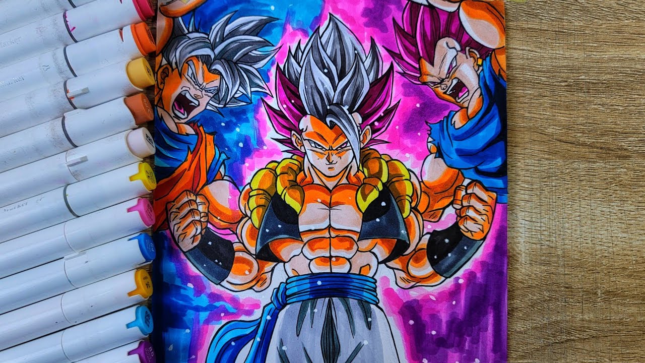 How to Draw ULTRA Gogeta The Ultimate Fusion- Step bystep Drawing ...