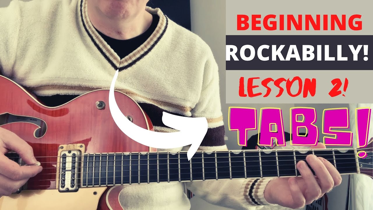 Beginners Rockabilly TABS and GUITAR LESSON 2 - ROCKING THE SHUFFLE ...