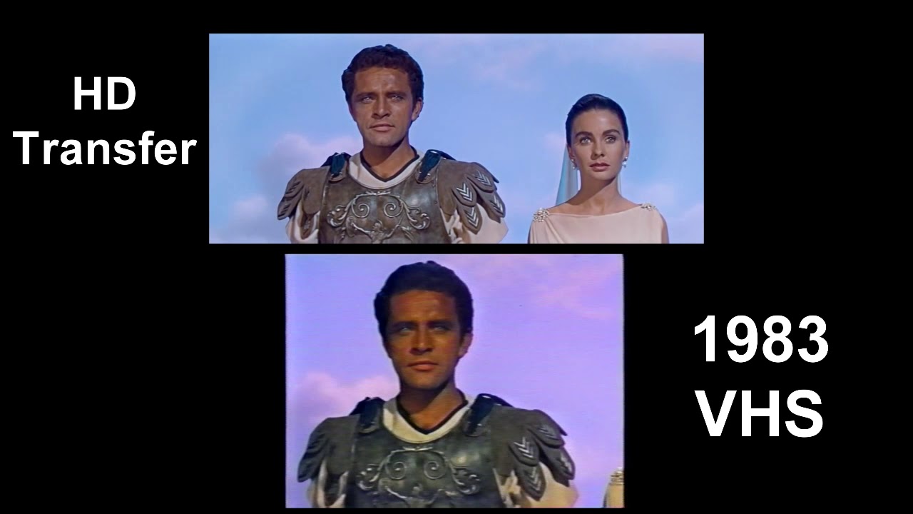 The Robe (1953) ending - VHS v. HD [An analysis of pan-and-scan] - YouTube