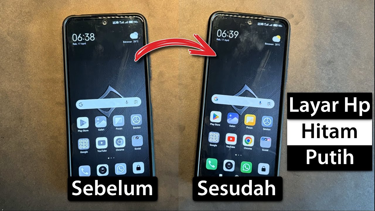 Cara Mengatasi Layar Hp Android menjadi Hitam Putih - YouTube