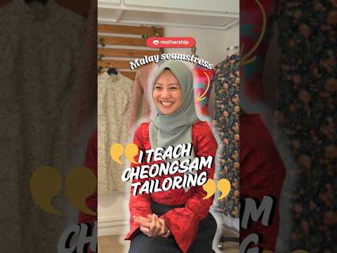 Malay seamstress who teaches Cheongsam tailoring