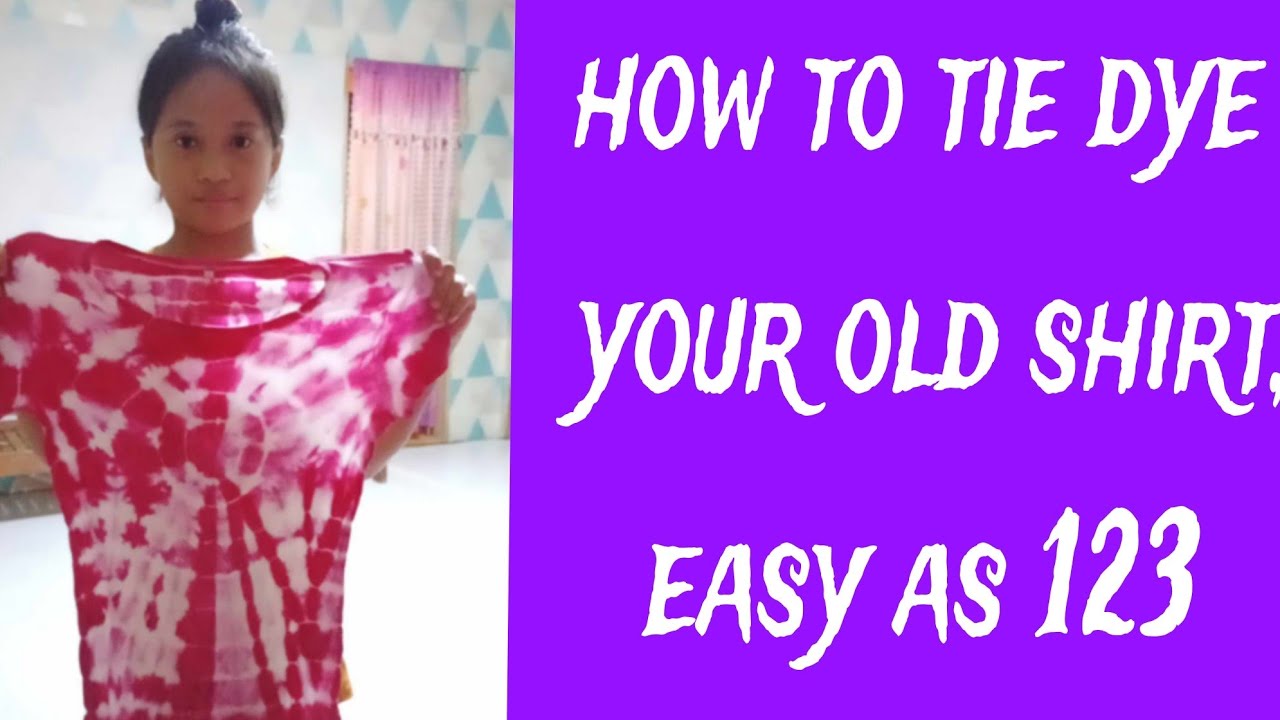 how to make tie dye in old shirt - YouTube