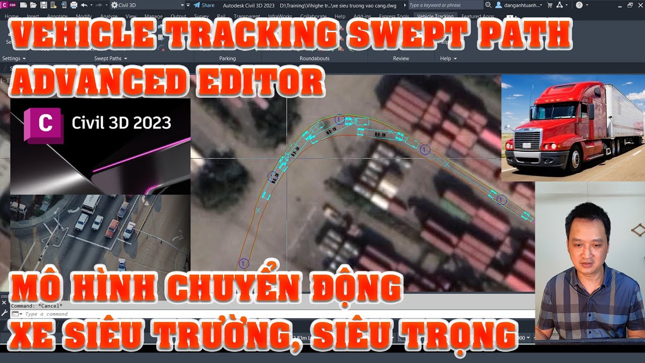 Mô hình chuyển động của xe siêu trường, siêu trọng trong cảng/ Vehicle ...