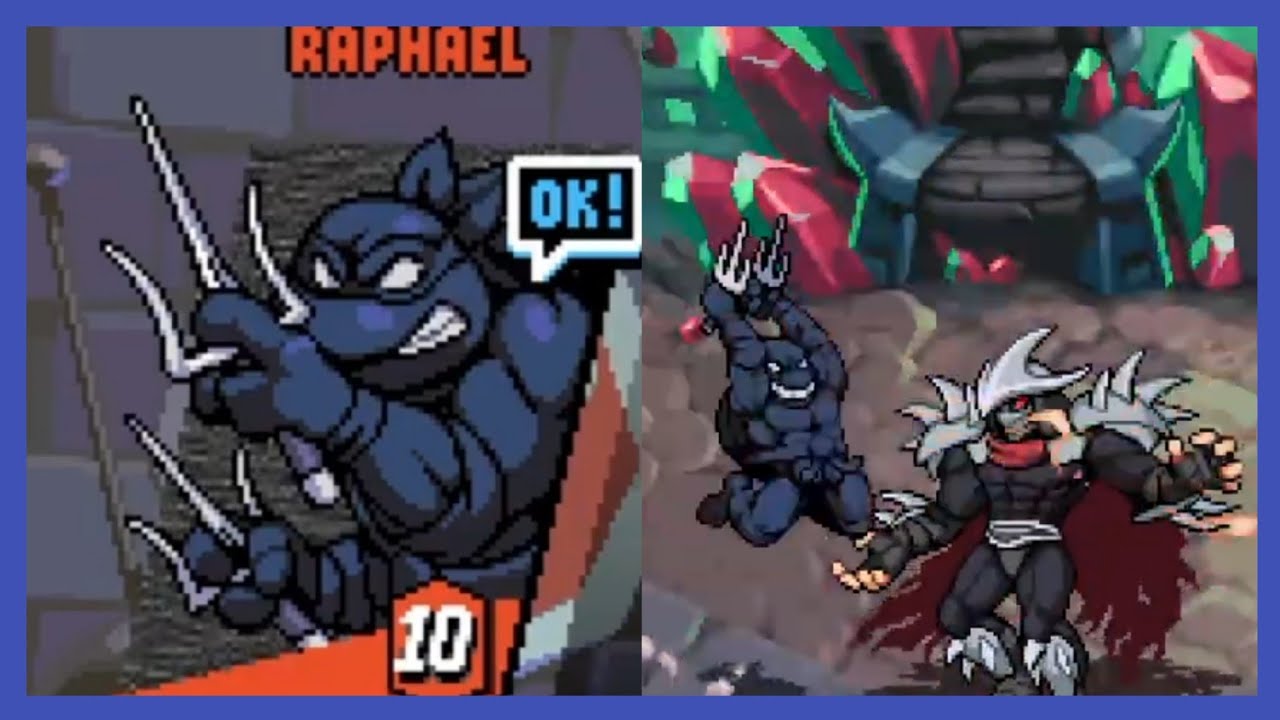 Archie Raphael Survival Mode TMNT Shredder's Revenge. - YouTube