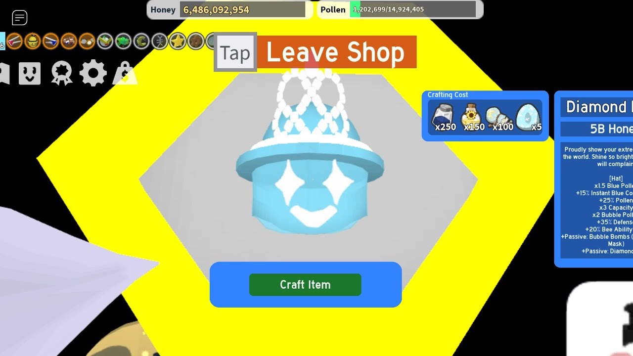 DİAMOND MAASKKKK!!!!! | Bee Swarm Simulator - YouTube