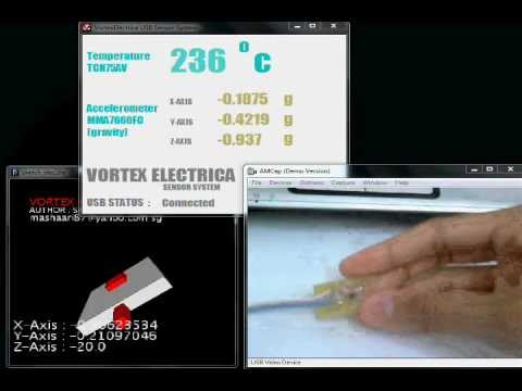 I2C Accelerometer VC++ & Processing Interface - YouTube